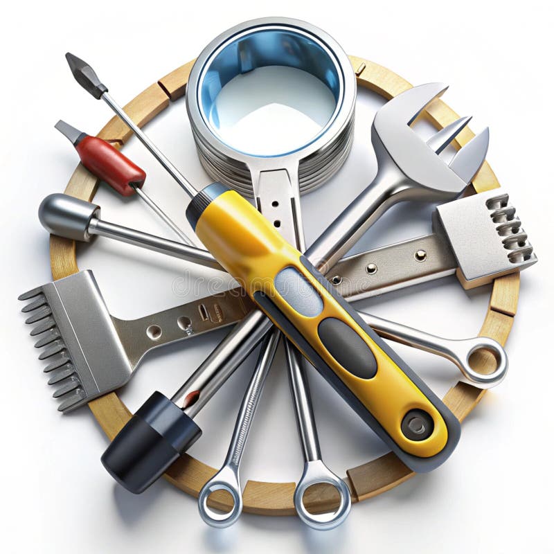 Selection Tool Outline Round Flat Multi Colored Icons Stock Vector ...