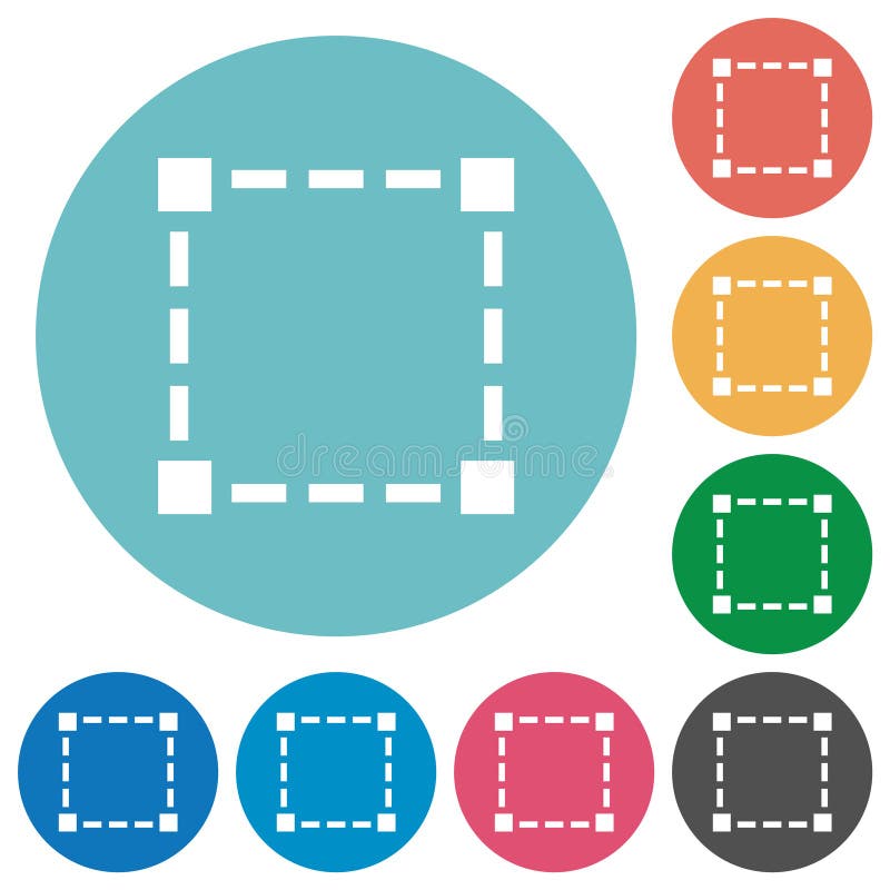 Selection Tool Flat Round Icons Stock Vector - Illustration of choose ...