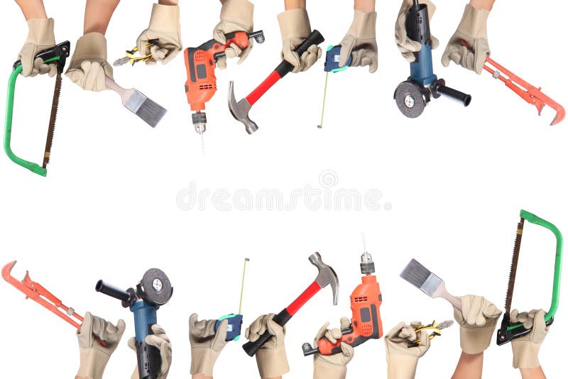 Selection of Tools in the Shape of a House Stock Photo - Image of ...
