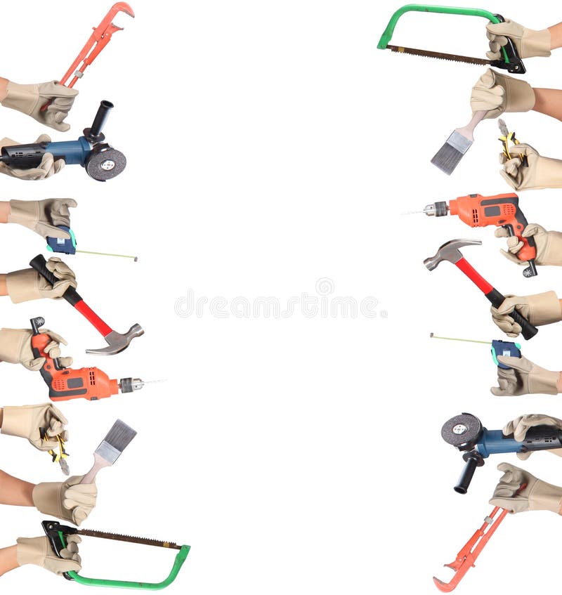 Tools in Shape of C for Contractor or Construction Stock Image - Image ...