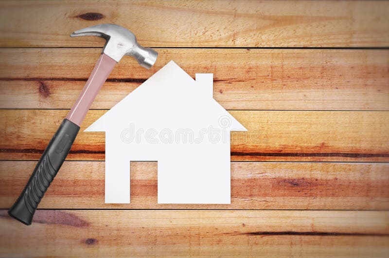 Selection of Tools in the Shape of a House Stock Image - Image of ...