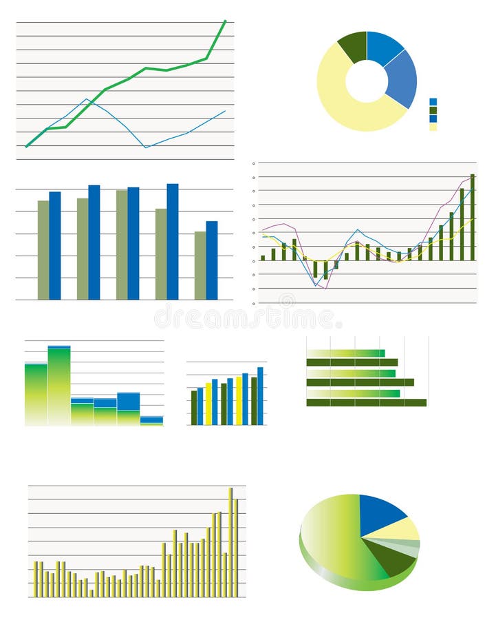 Report with Financial Investment Chart Stock Vector - Illustration of ...