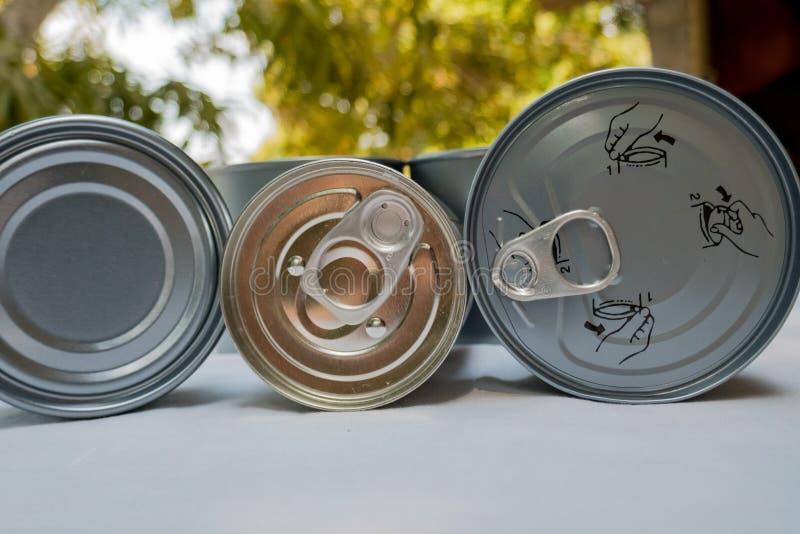 Selection of Unopened Cans of Food Stock Photo - Image of recycling ...