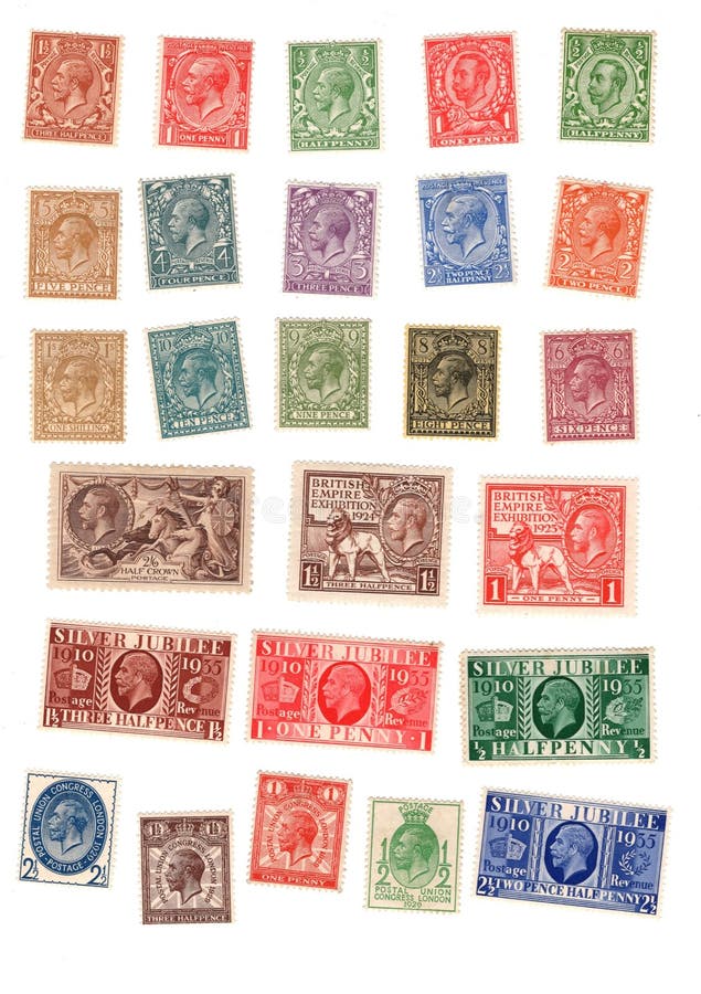 A Selection of Vintage Mint King George V Postage Stamps from the ... A Selection of Vintage Mint King George V Postage Stamps from the ...