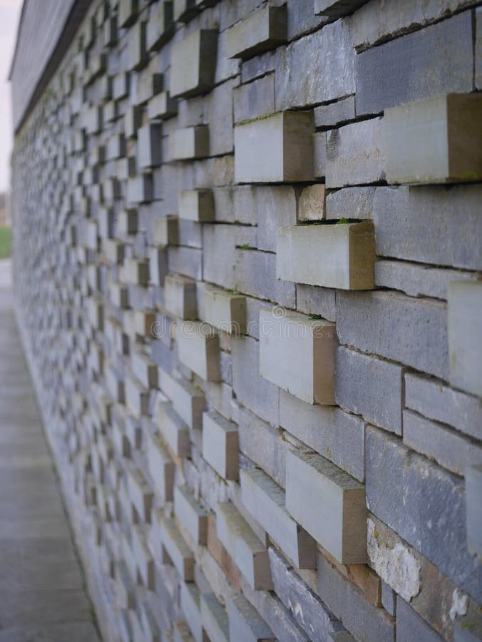 Selective of an Abstract Brick Wall of a Buildin Stock Photo - Image of ...