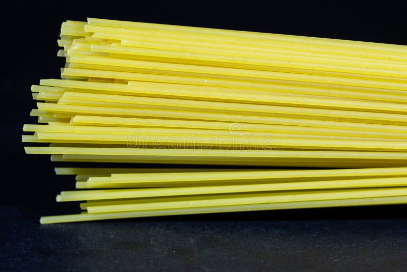 Selective Blur on a Macro Shot of a Stack of Spaghetti Isolated on a ...