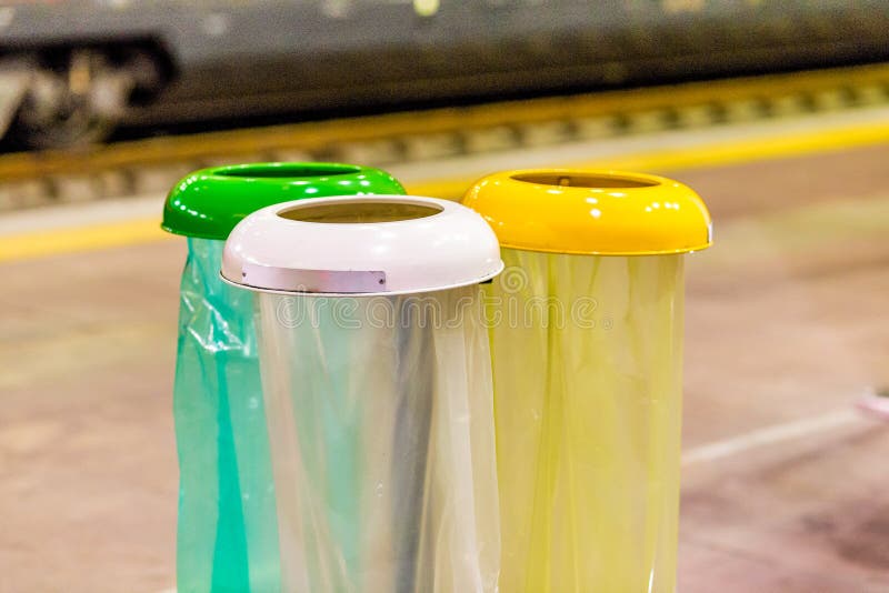 Selective Collection of Waste Stock Image - Image of management, trash ...