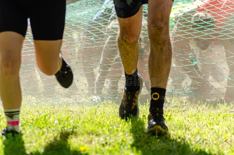 Selective Focus, Athletes Participating in Obstacle Course, OCR ...