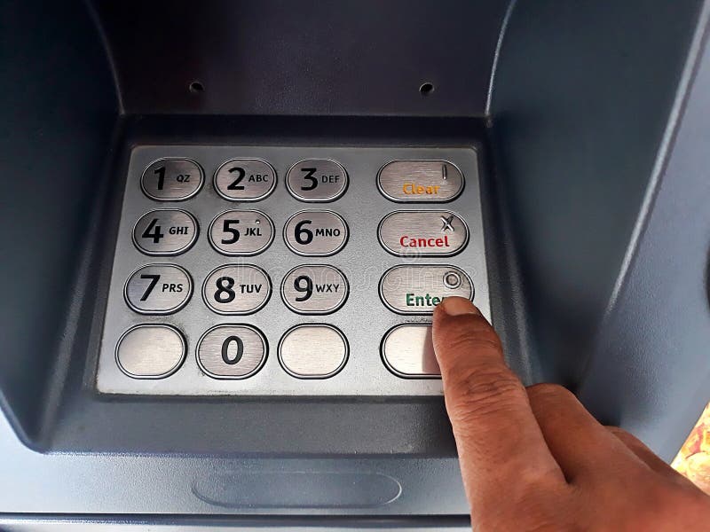 Selective Focus the Atm Machine Stock Photo - Image of business ...
