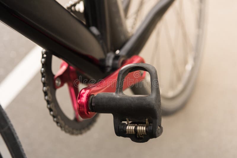Selective Focus of Bicycle Pedal, Wheel Stock Photo - Image of ...