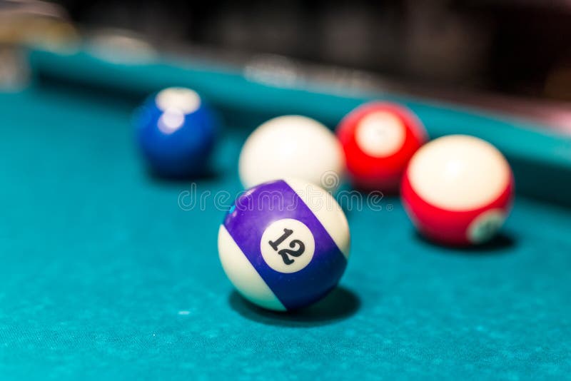 Pool ball number 12 stock image. Image of light, game - 3229337