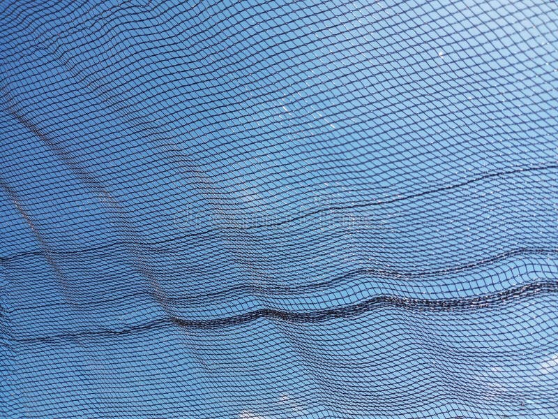 Selective Focus of a Black Net with Blue Sky Background during the Day ...