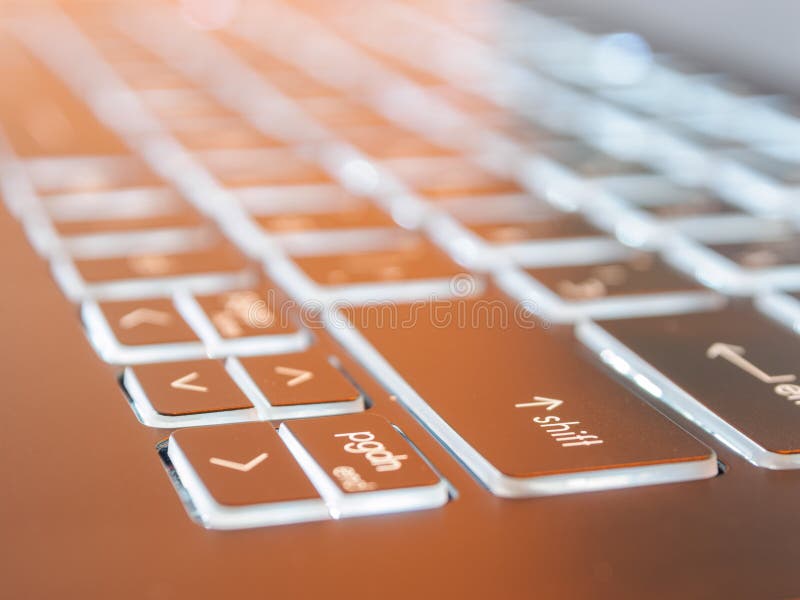 Selective Focus Brings Out the Details of the Computer Keyboard ...