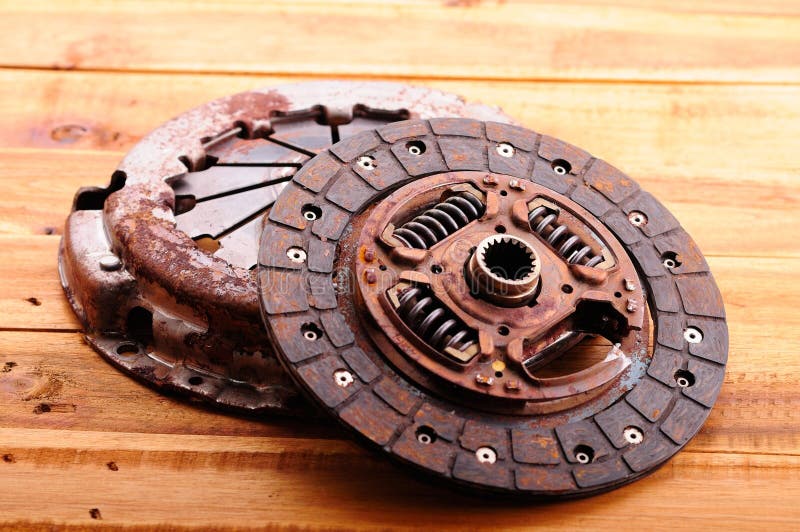 A Selective Focus on a Broken Car Clutch Stock Photo - Image of ...