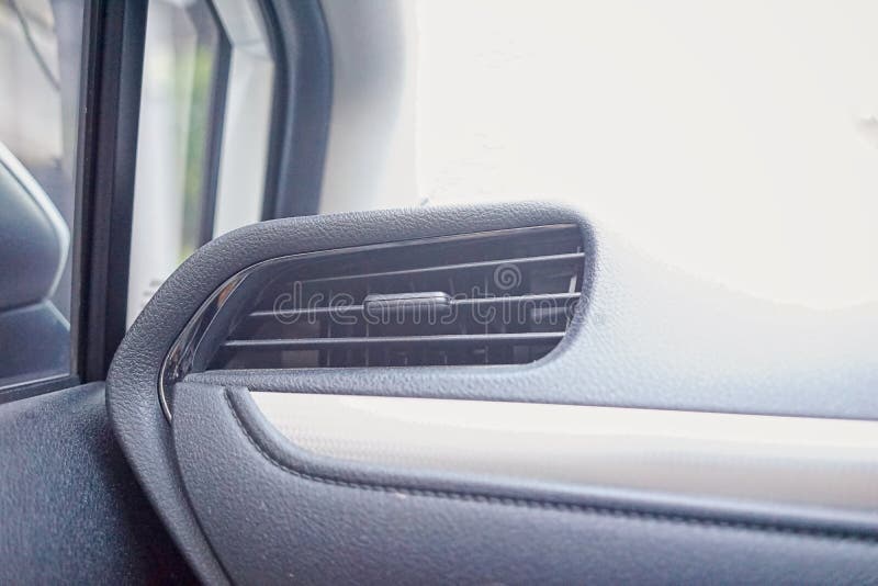 Selective Focus, Car Air Conditioning, Car Interior with Copy Space ...