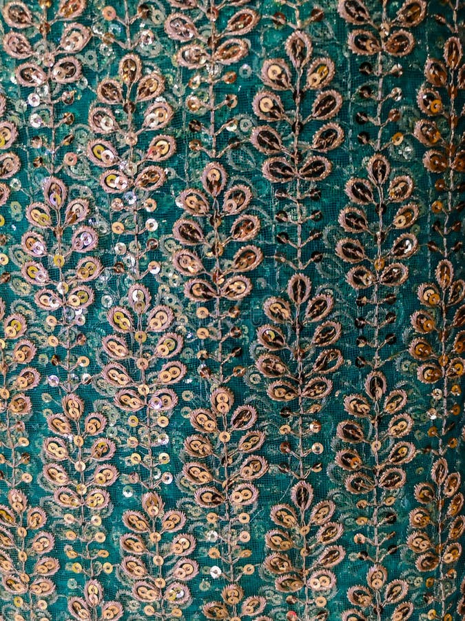 Selective Focus Close Up Glitter Texture with Fabric Background.Blurred ...