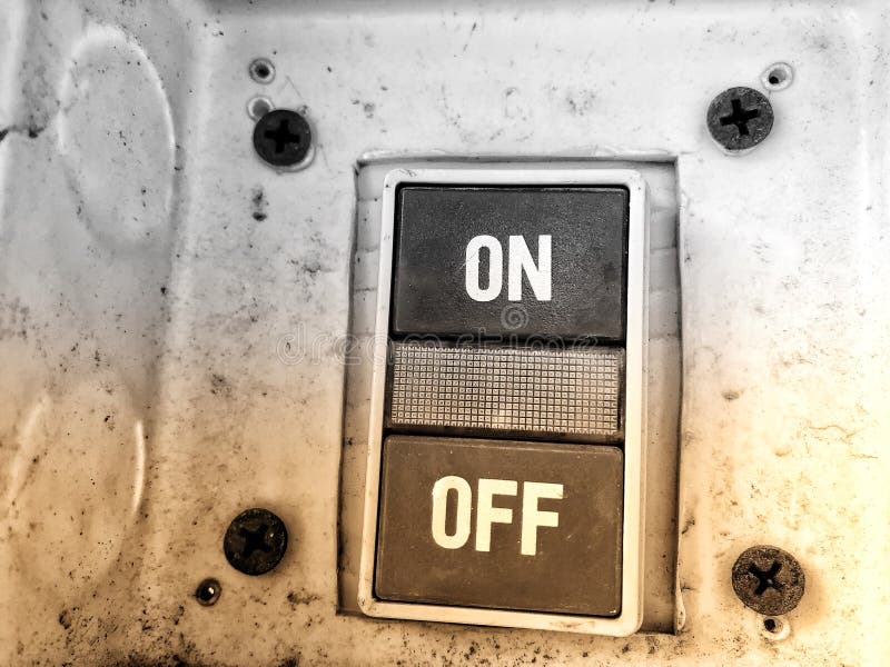Turn on or Turn Off the Power,saving Mode Concept Stock Image - Image ...