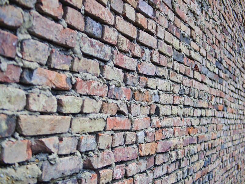 Selective Focus Closeup of the Brick Wall Stock Photo - Image of ...