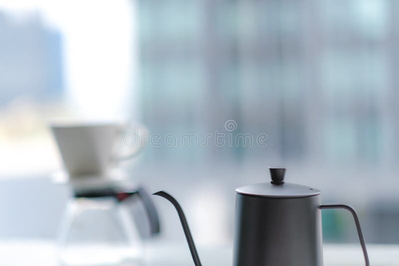 Selective Focus Coffee Pot Drip, Espresso Coffee, Drip Coffee Pot Stock ...