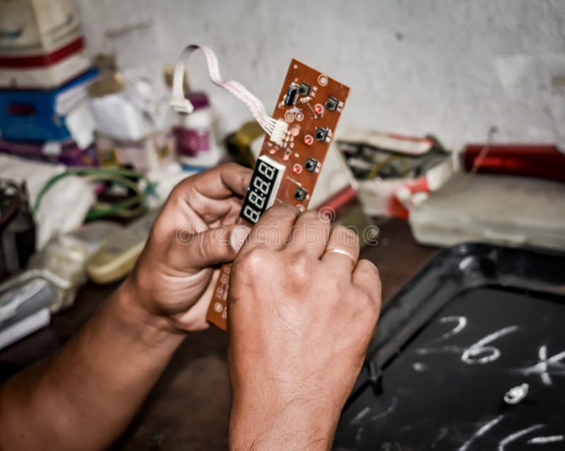 Selective Focus Computer Repair and Upgrade Concept Close-up View ...