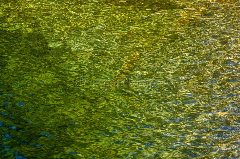 Selective Focus, Detail of a Stream of Water on a Granite Soil. Texture ...