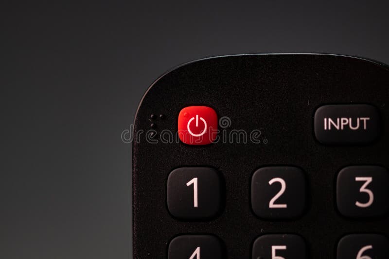 Selective Focus, Details of TV Remote Control Buttons. Bucharest ...