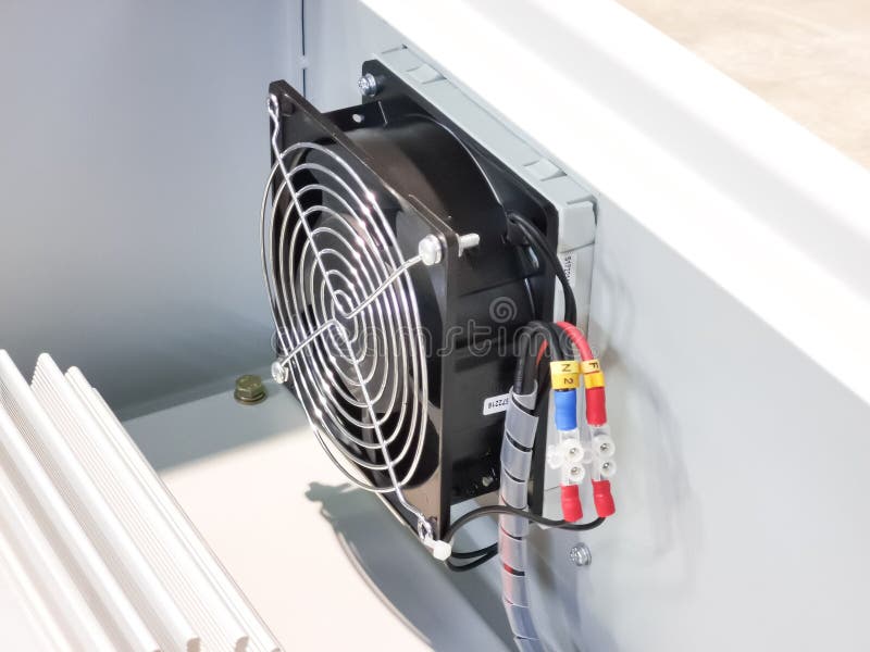 Selective Focus Image of Exhaust Fan in Electrical Panel. Stock Image ...