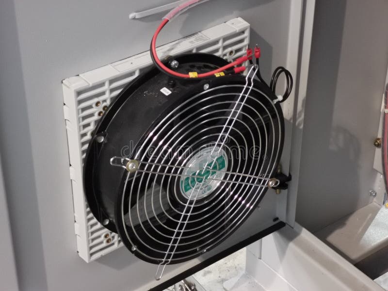 Selective Focus Image of Exhaust Fan in Electrical Panel. Stock Photo ...