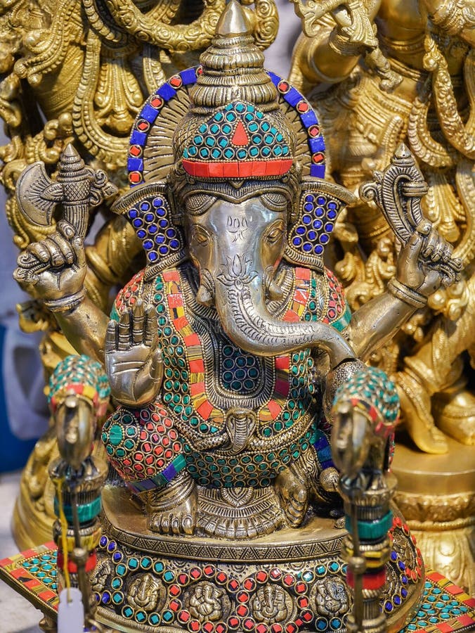Selective Focus on the Indian God Ganesha Stock Image - Image of ...
