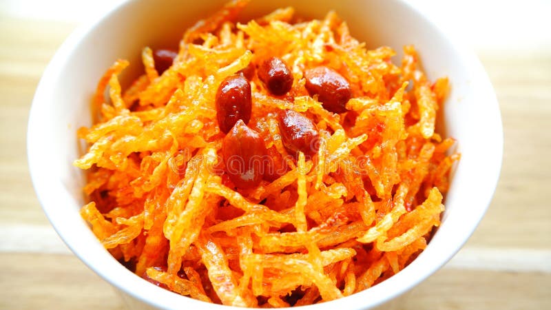 Selective Focus of Kentang Mustofa. it is a Traditional Food Typical of ...