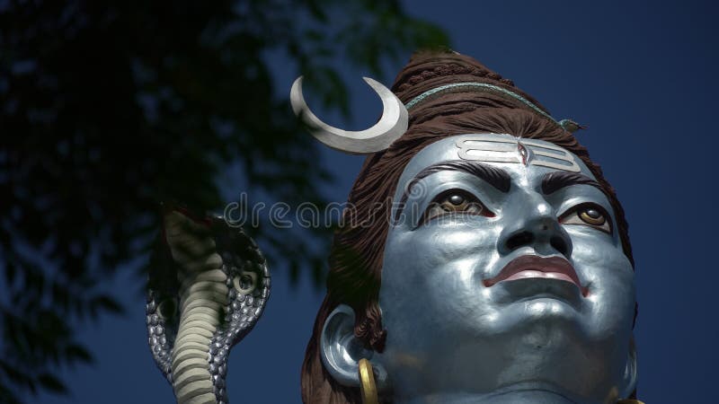 Selective Focus of Lord Shiva Face Stock Photo - Image of exterior ...
