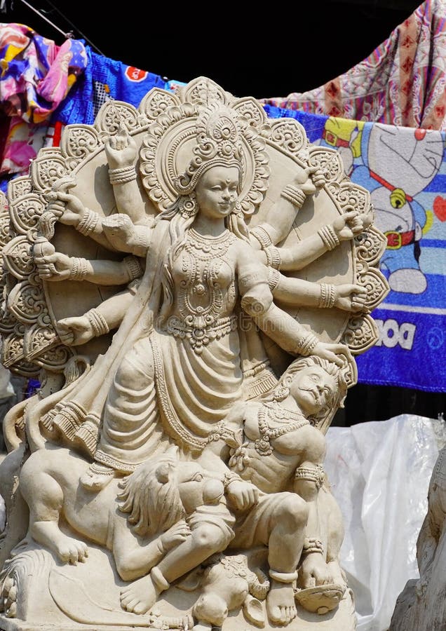 Selective Focus Mata Durga Idol Navratri Image Stock Image - Image of ...