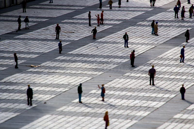 Selective Focus of Miniature People Figurines Standing in a Generic ...