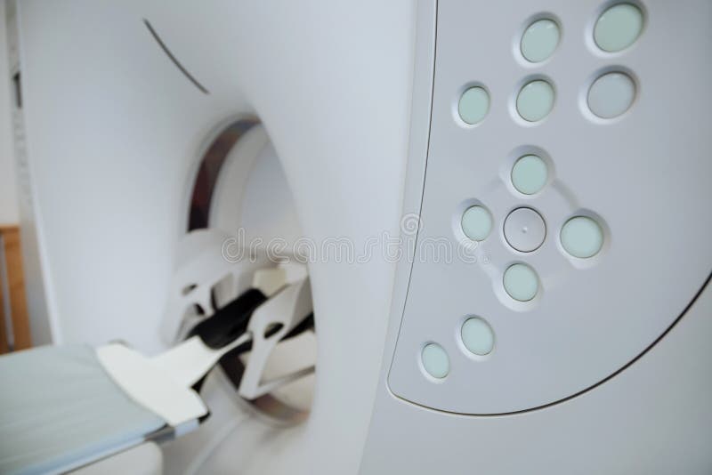 Selective Focus of MRI Scanner Buttons Stock Image - Image of ...