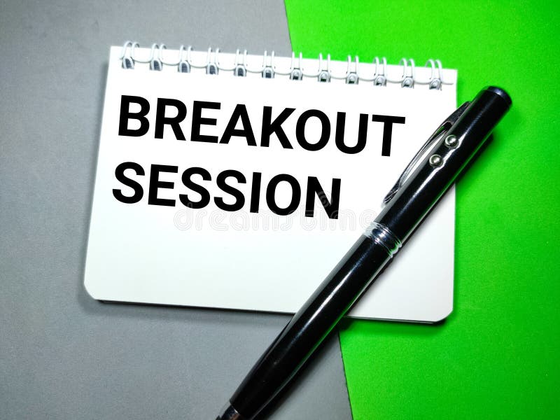 Breakout Session Text Notebook Calculator Pen Business Concept Stock ... Breakout Session Text Notebook Calculator Pen Business Concept Stock ...