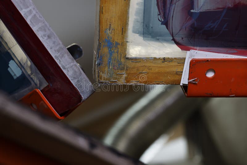 Selective Focus Photo of Corners of Frames for Serigraphy Production ...