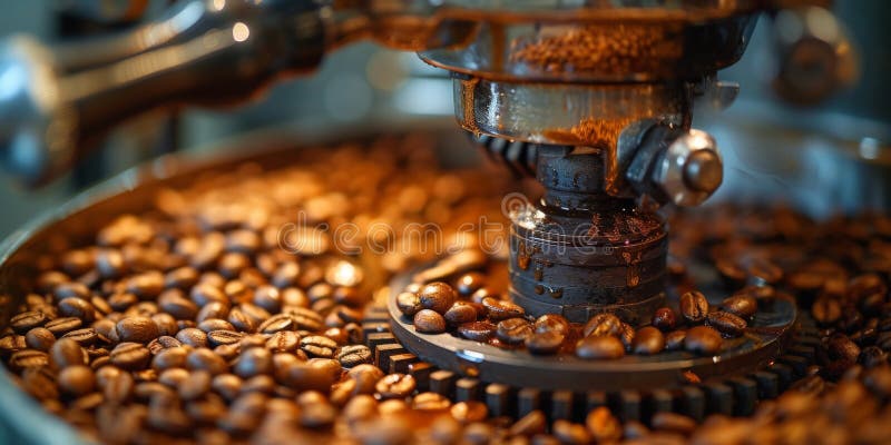 Selective Focus Picture with Noise Effect of Small Roasting Machine ...