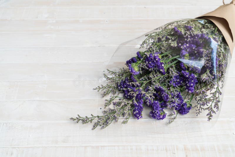 Bouquet flower of statis stock image. Image of baby - 100167135