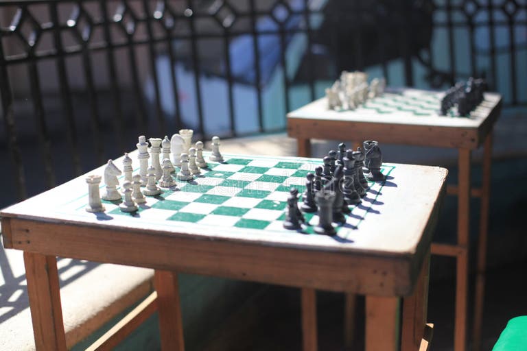 Selective Focus Shot of Arranged Sets of Chess Pieces on the Tables ...