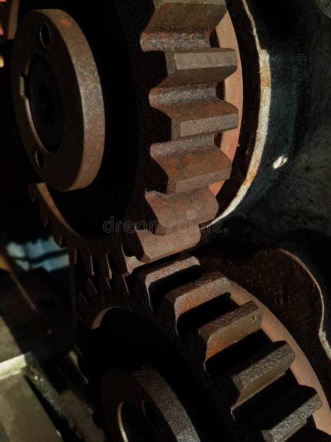 Selective Focus Shot of a Rusty Gearbox Stock Photo - Image of ...