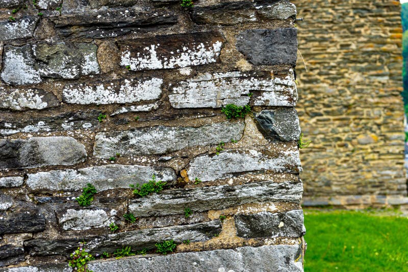 Selective Focus Shot of a Stone Wall Building Stock Photo - Image of ...