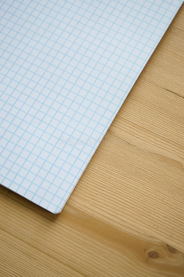 A Stack of Blank Striped Paper from a School Notebook with a Simple ...