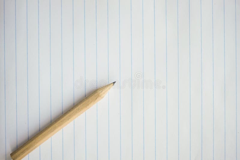 A Stack of Blank Striped Paper from a School Notebook with a Simple ...