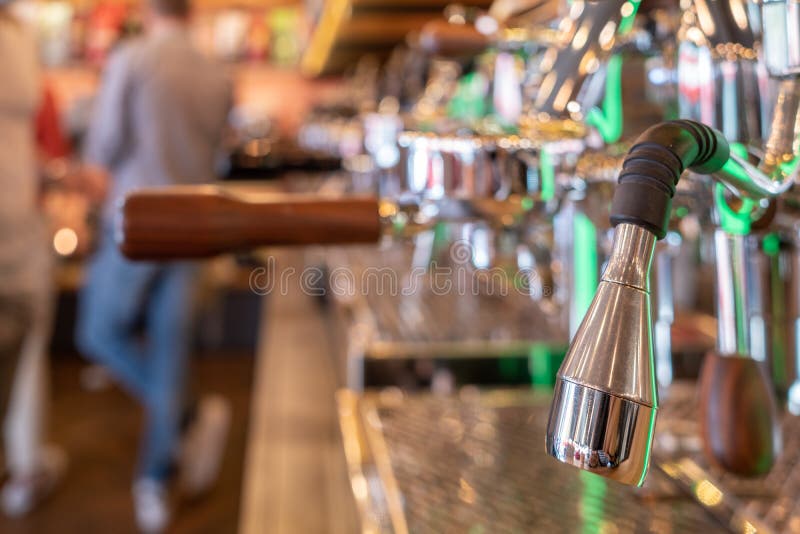 Steam Pipe of Espresso Machine. Stock Photo - Image of aroma, detail ...