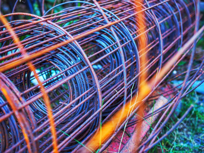 Rebar Structural Steel for Construction. Stock Photo - Image of ...