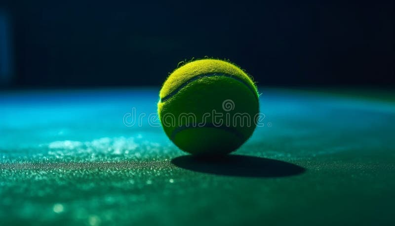 Selective Focus on Tennis Ball, Success in Competitive Sport Generated ...
