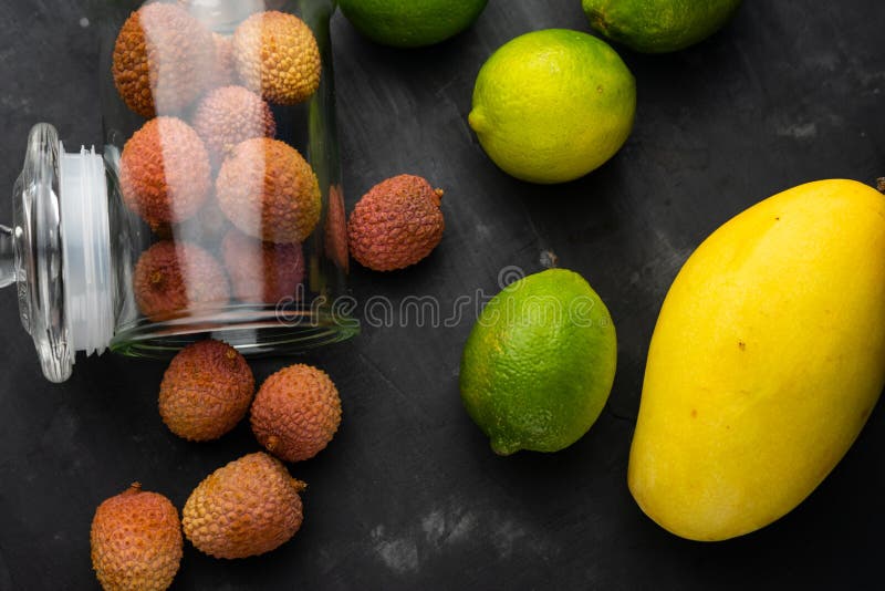 Selective Focus, Tropical Fruits from Asia Stock Image - Image of ...