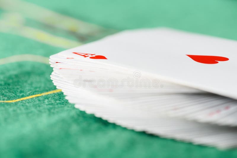 Selective Focus of Unfolded Playing Cards in Deck Stock Photo - Image ...