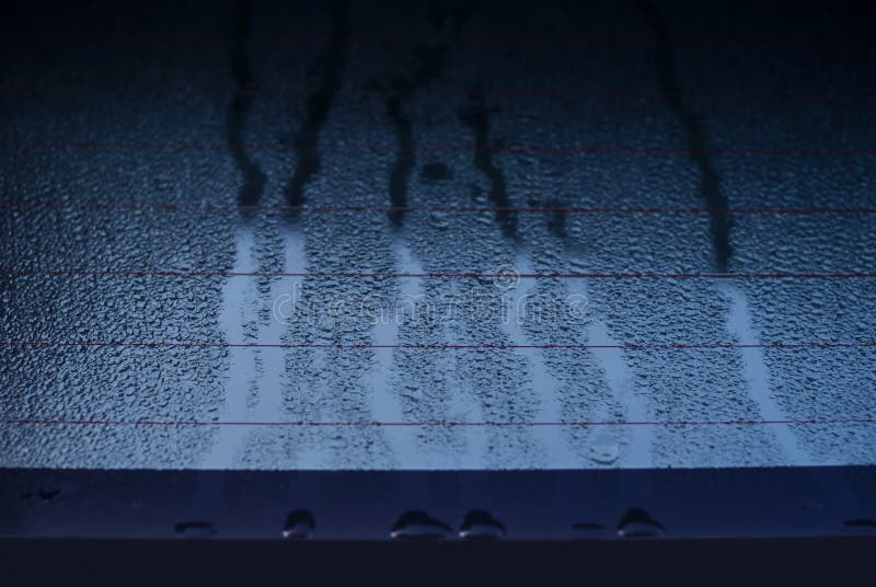 Selective Focus of Water Drop on Car`s Glass Stock Photo - Image of ...