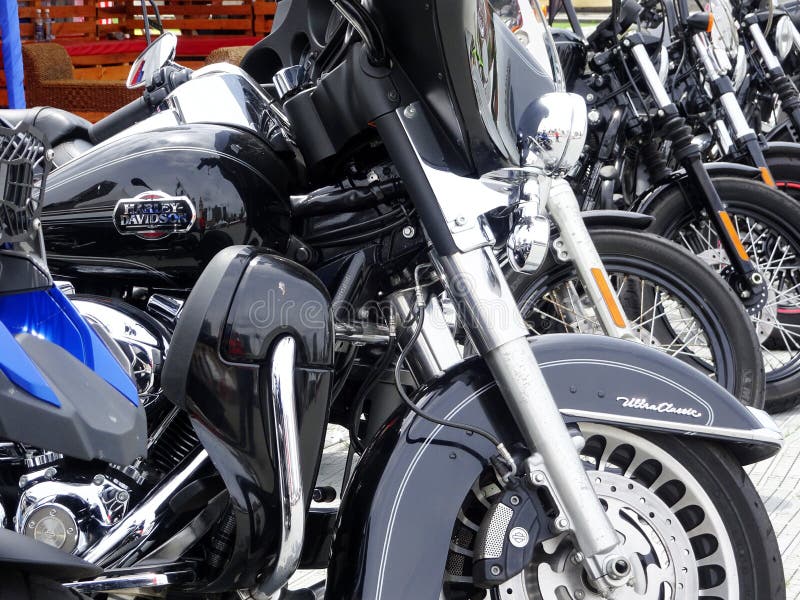 Selective Focused on a High Performance Motorcycle Engine. Editorial ...